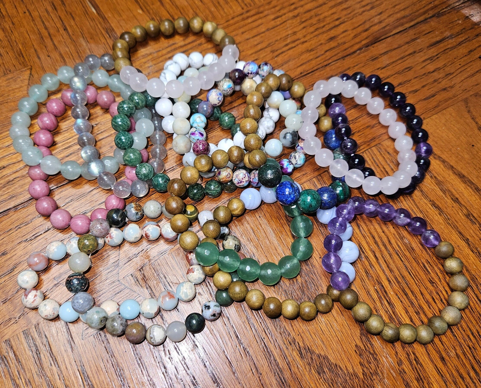 Plain Gemstone Bracelets - Etsy