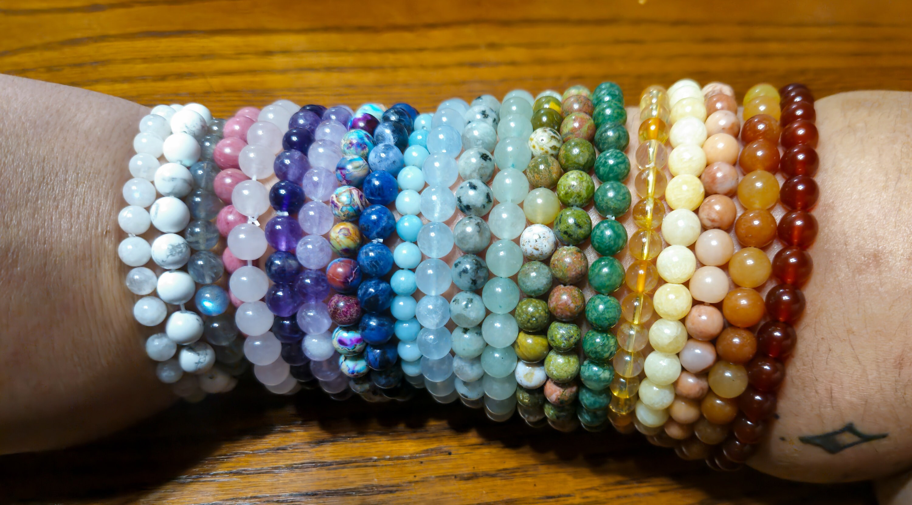 Plain Gemstone Bracelets - Etsy