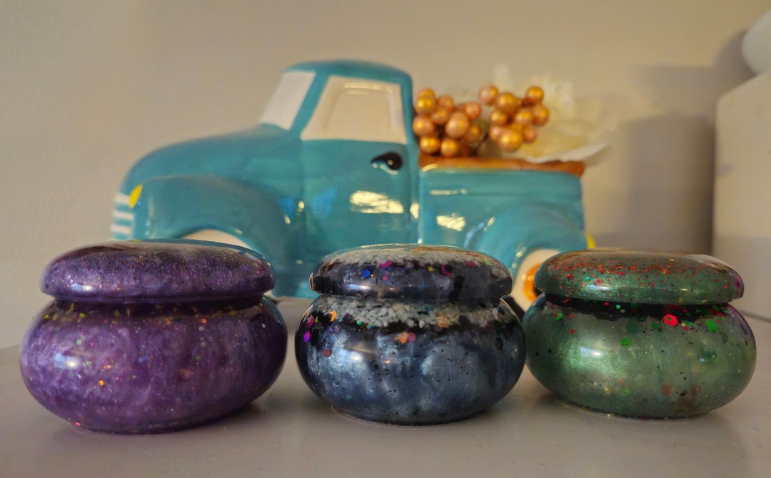 Mini Resin Trinket Jars - Etsy