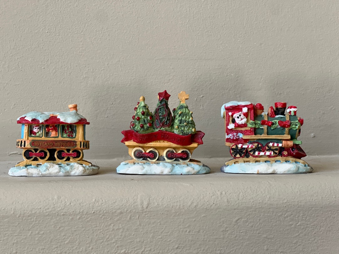 Vintage Toyland Express Polystone Train Decoration - Etsy