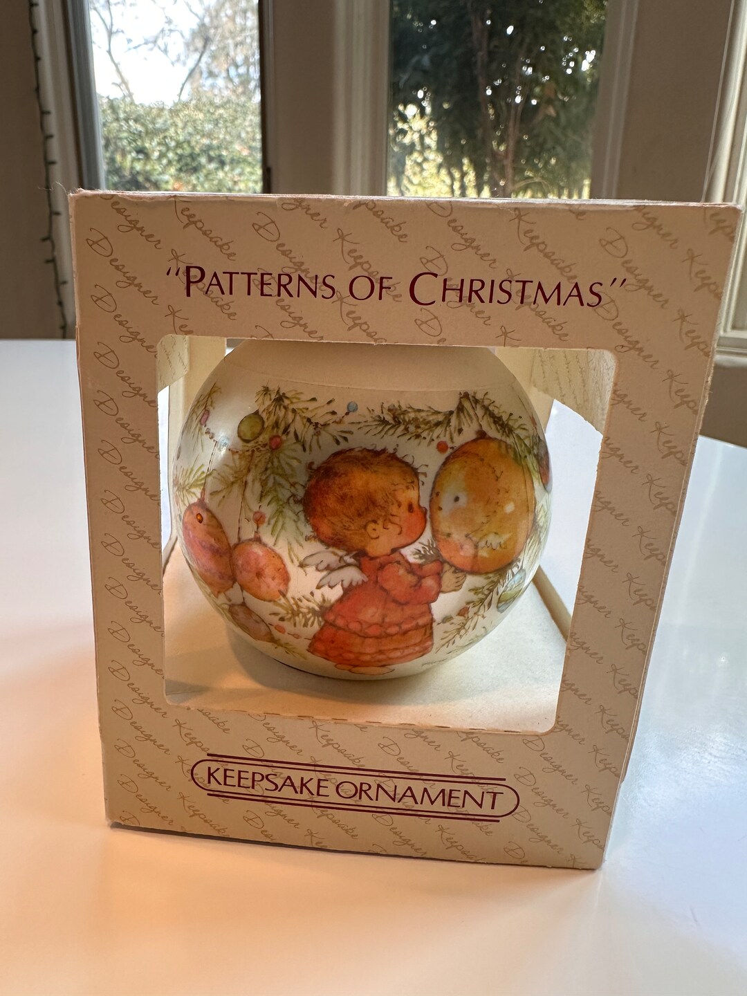 Vintage Hallmark Mary Hamilton "patterns of Christmas" Ornament 1975 - Etsy