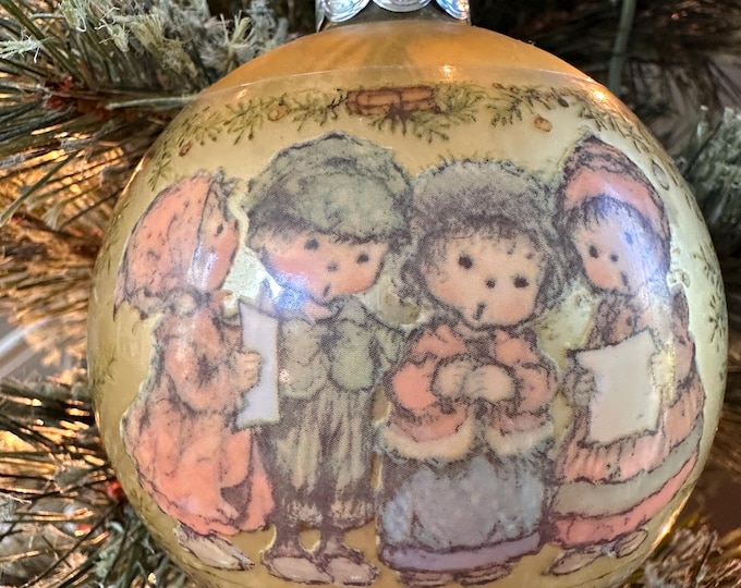 1977 Mary Hamilton We Wish You a Merry Christmas Hallmark Ornament - Etsy