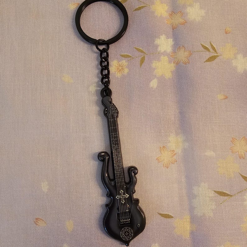 Mana Sama Visual Kei Guitar Keychain - Etsy