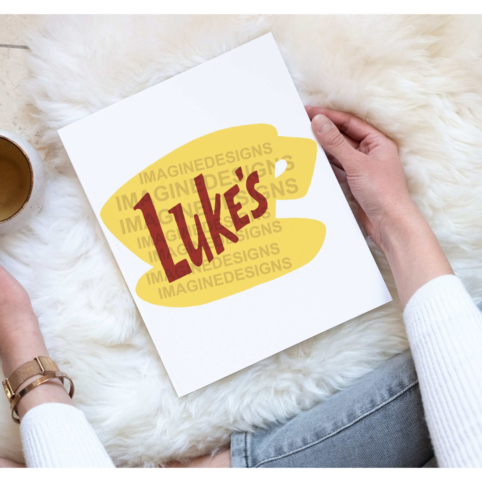 PNG, JPEG, SVG, Pdf Luke's Coffee Shop Logo Gilmore Girls - Etsy
