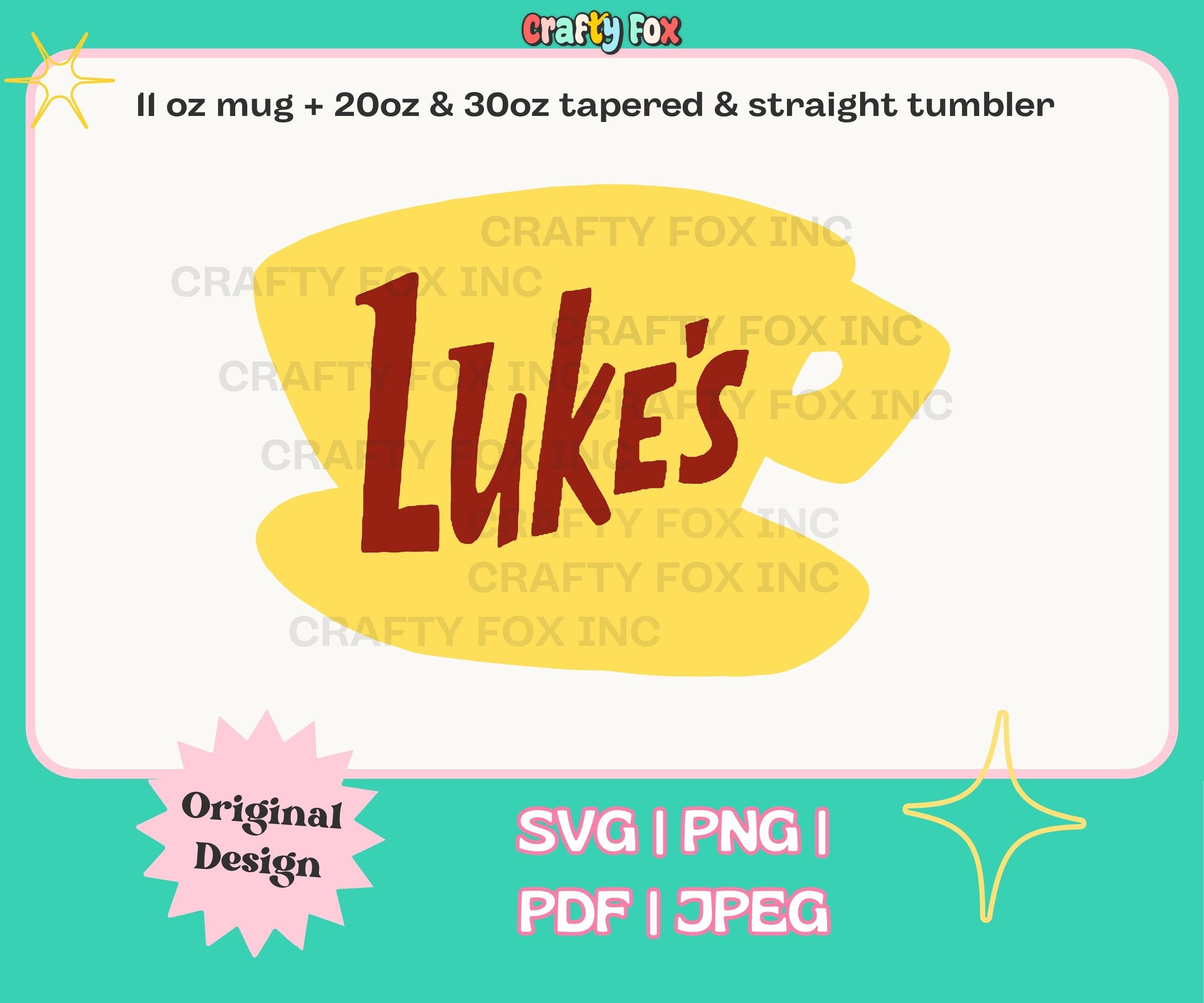 PNG, JPEG, SVG, Pdf- Luke's Coffee Shop Logo Gilmore Girls - Etsy