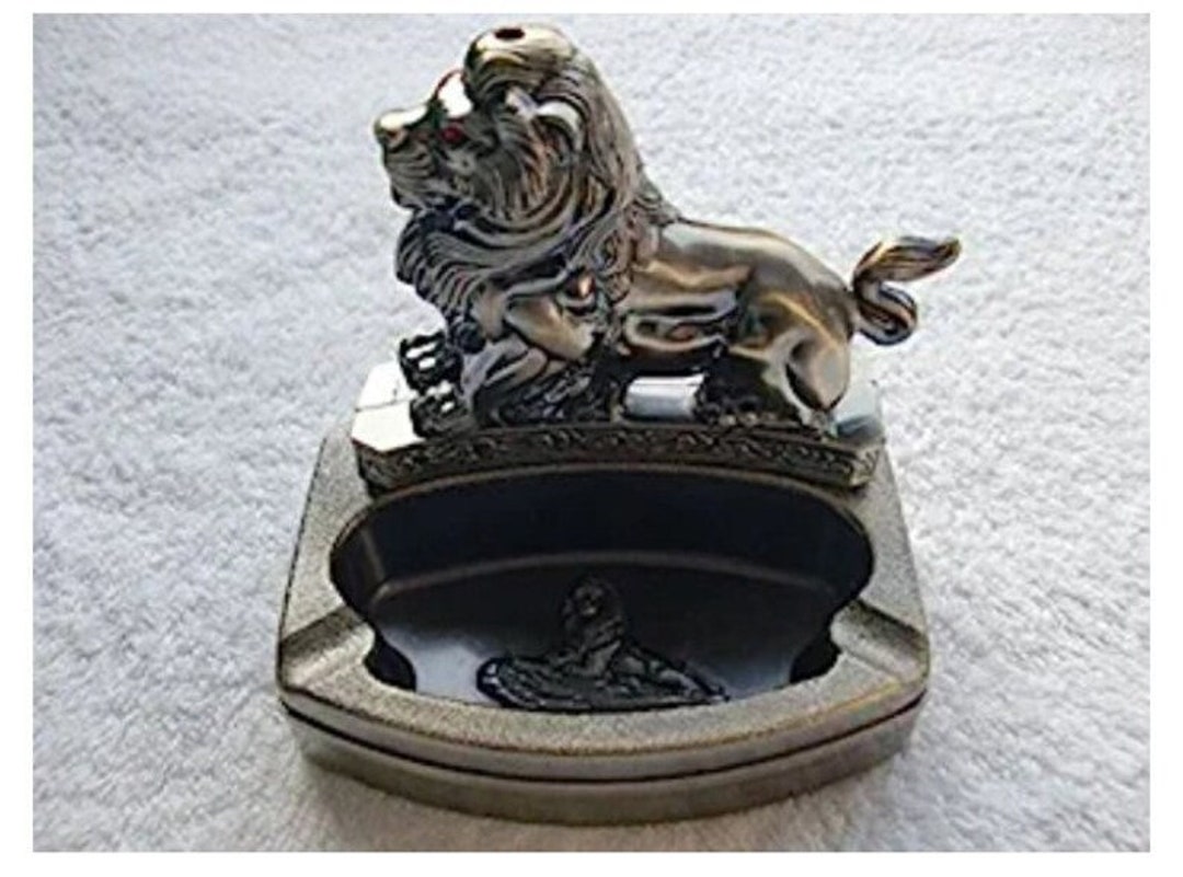 Lion Ash Tray/lighter Combo - Etsy
