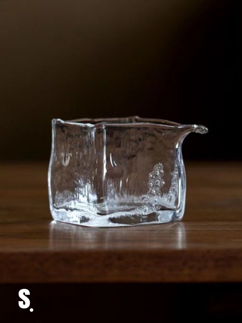 Glass Tea Pitcher Hand Blown Bubble Tea Cup Crystal Tea Pot Kung Fu Tea ...