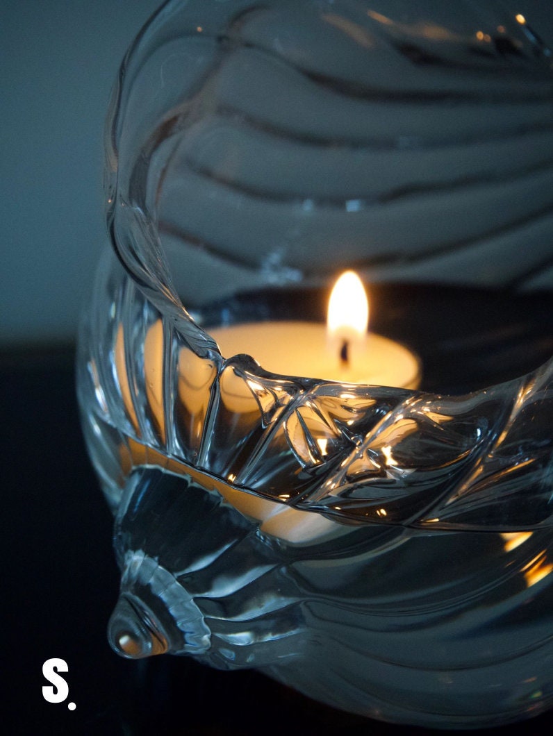 Sea Shell Candle Holder Sea Snail Glass Shell Pen Holder Hand Blown ...
