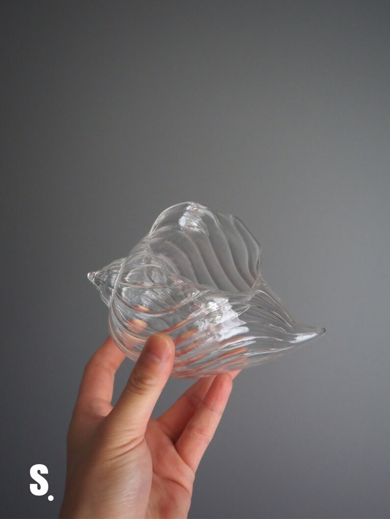 Sea Shell Candle Holder Sea Snail Glass Shell Pen Holder Hand Blown ...