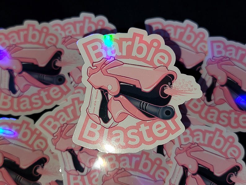Overwatch Mercy Pistol Sticker Barbie Blaster Mercy Weapon Overwatch ...