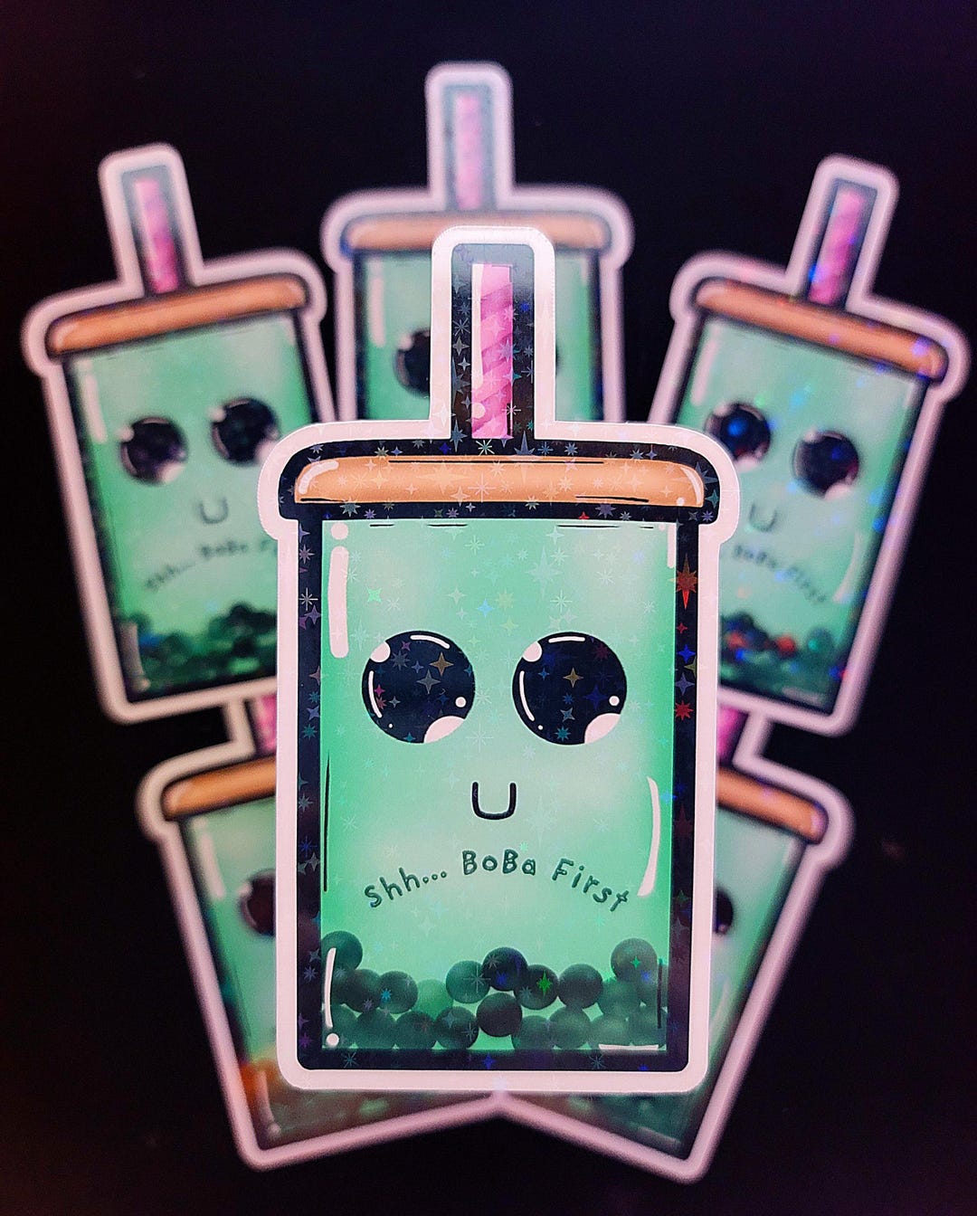 Kawaii Boba | Shh... Boba First | Cute Boba Tea - Etsy