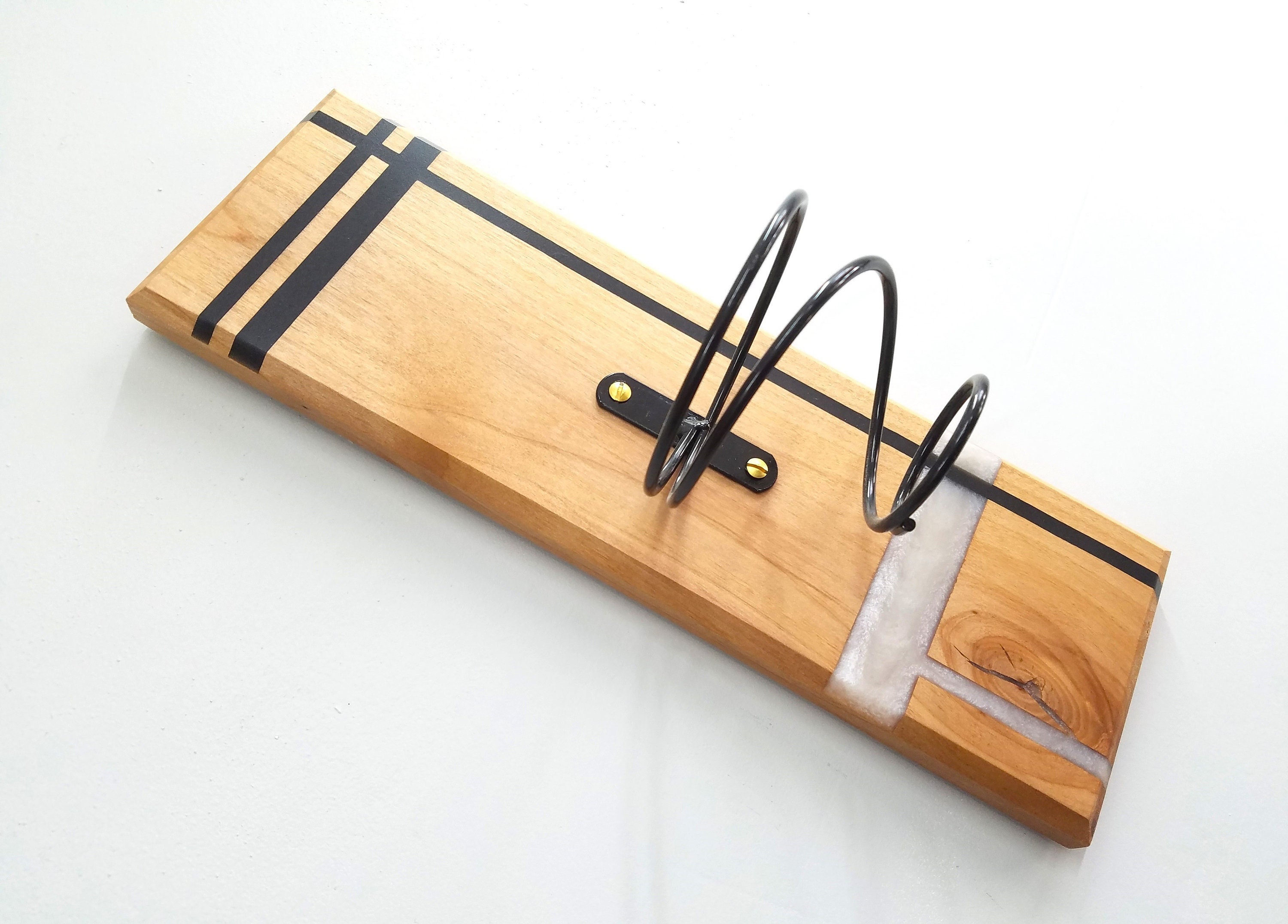 Wooden Wine Rack Wood Wine Bottle Wall Rack Handmade Single - Etsy