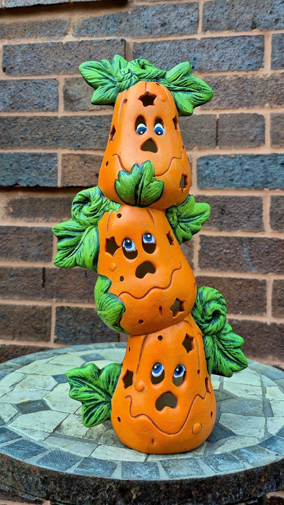 Lighted Pumpkin Stack - Etsy