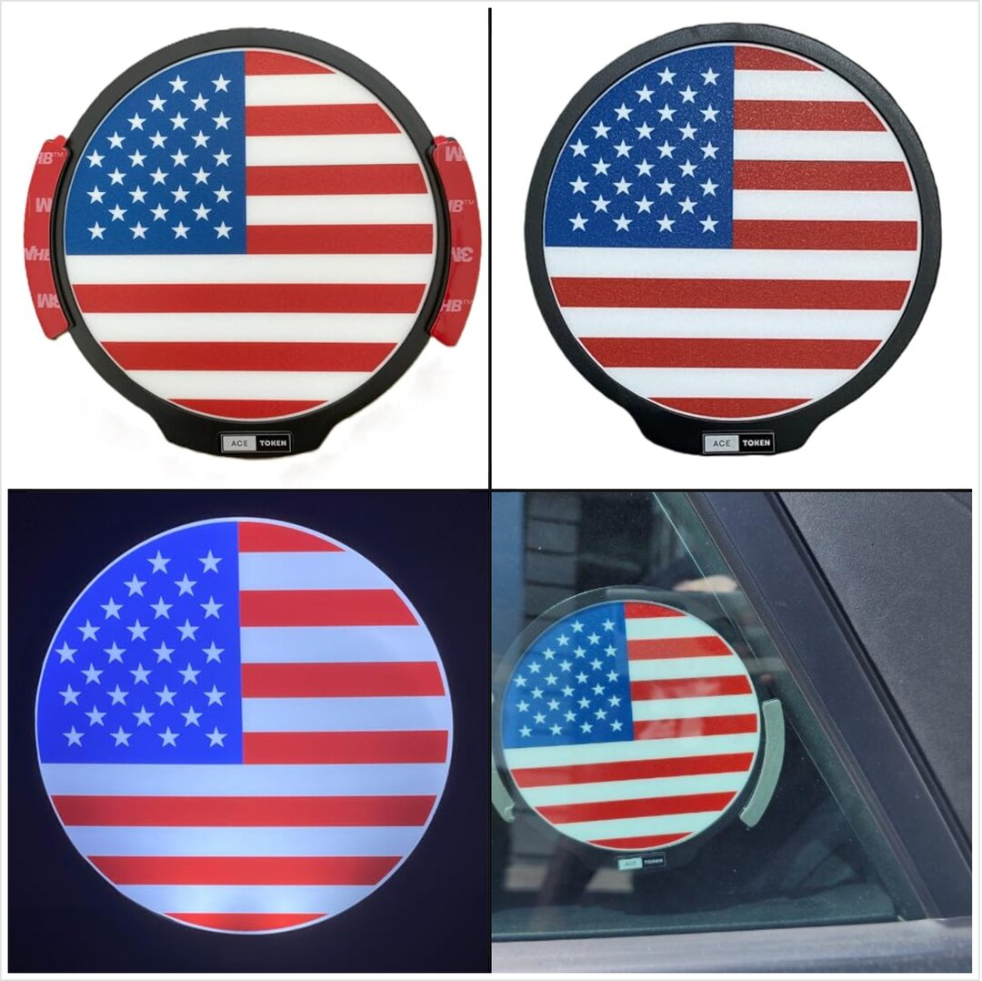 American/ Pride Flag Car Window Decal - Etsy