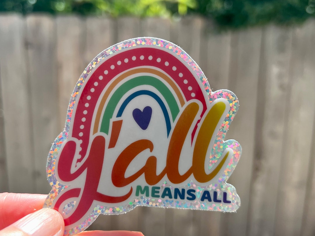 Y'all Means All Sticker - Etsy