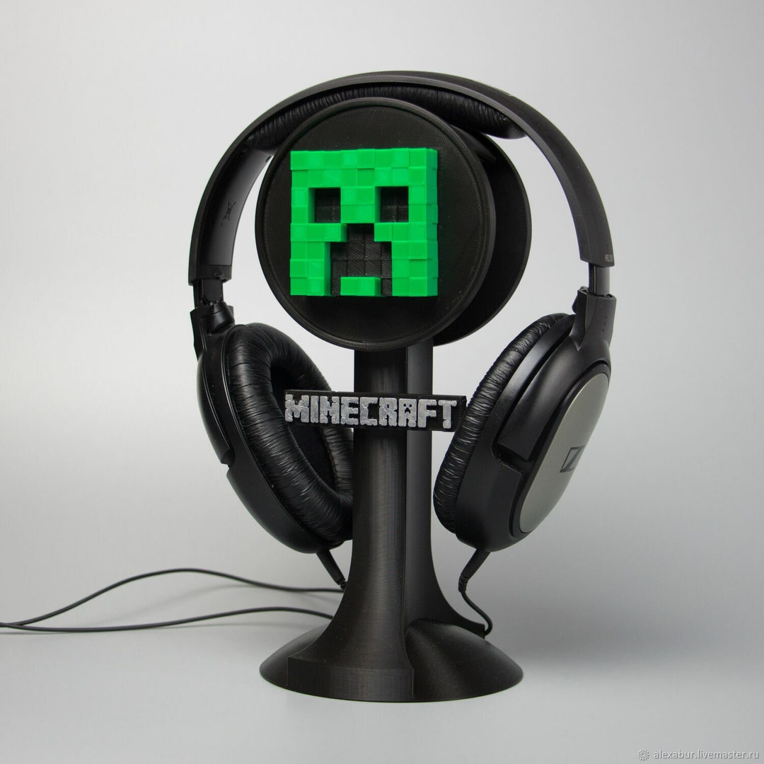 Minecraft Headphone Stand Stl Files Only - Etsy
