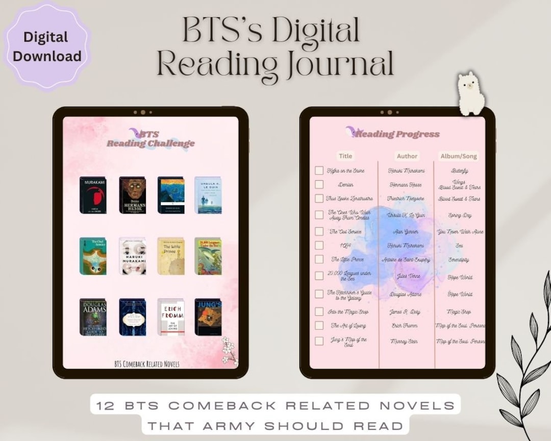Bts's Digital Reading Journal (comeback Related Novels) - Etsy