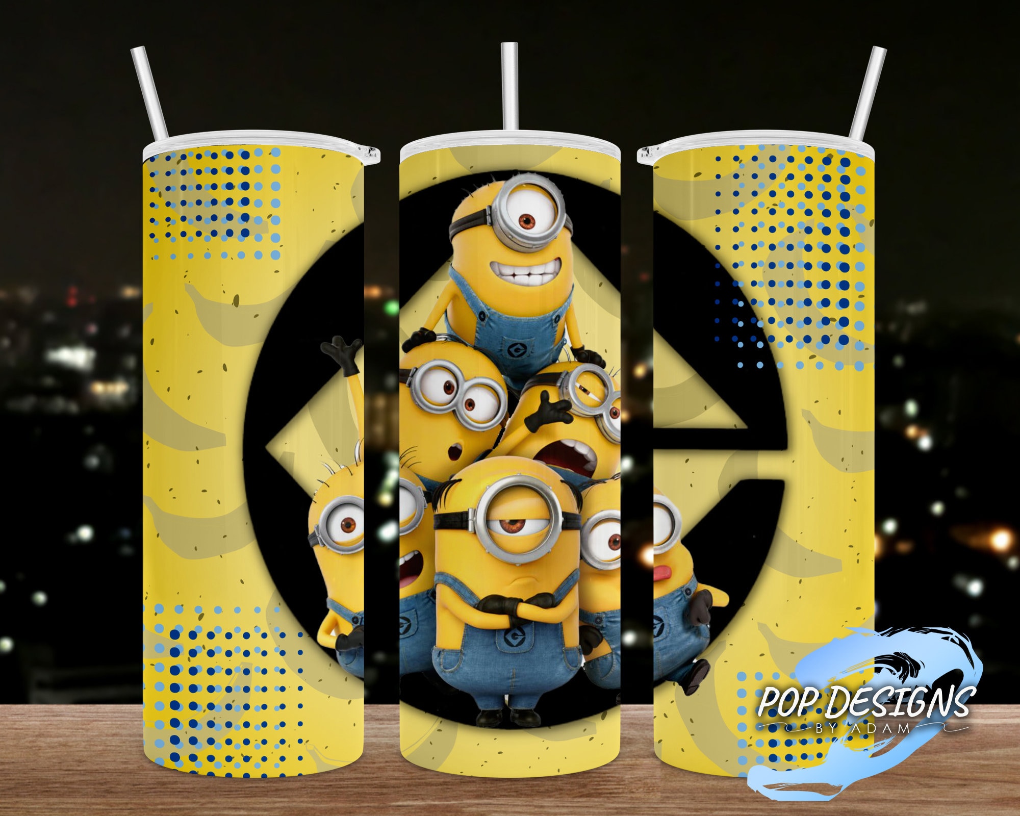 Minions Inspired, 20oz Skinny Tumbler, Straight, 20 Oz. Designs ...
