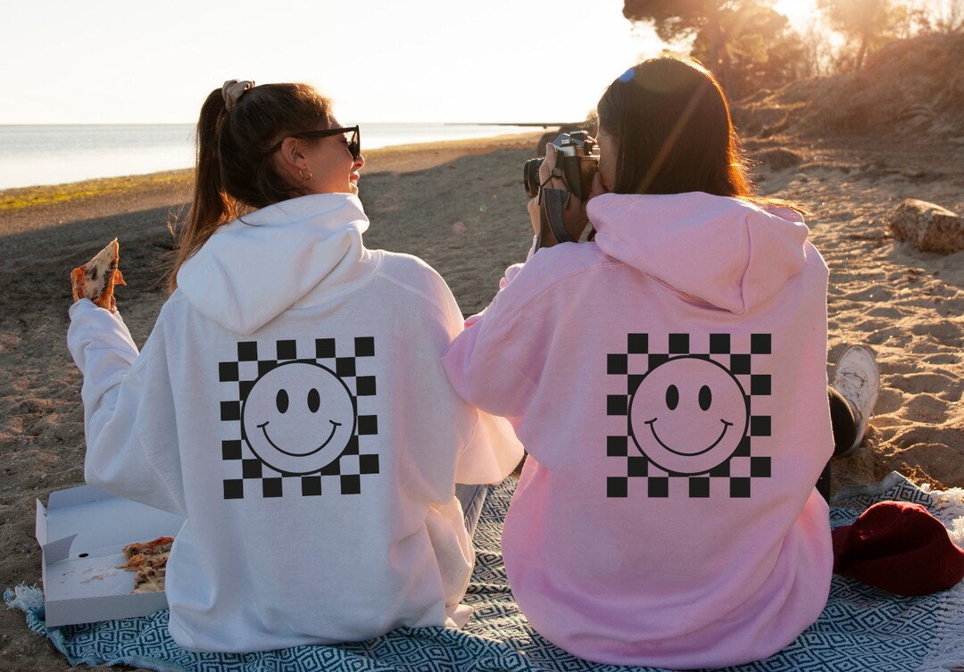 Emoji Smile Face Shirt , Checkerboard Positive Vibe Hoodie, Smiley Face ...