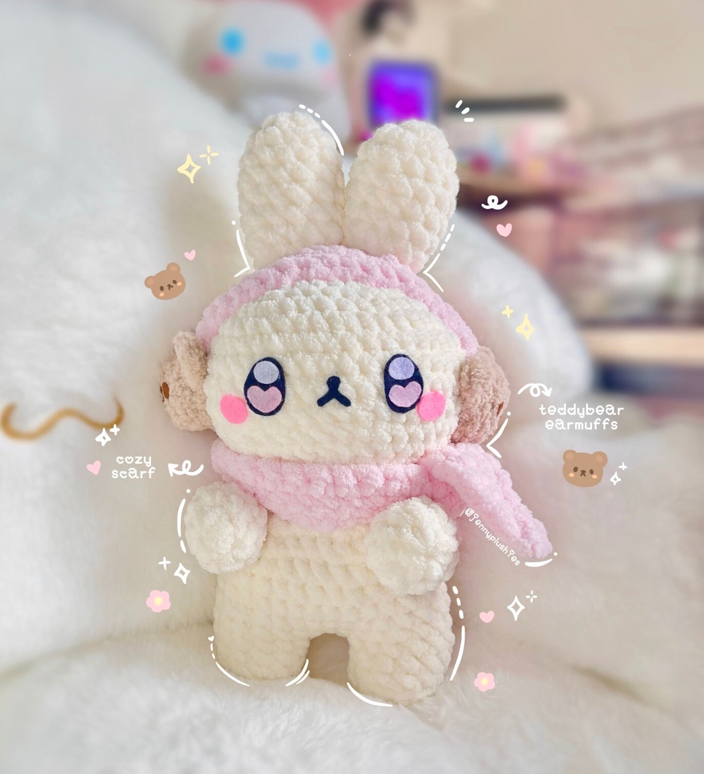 2 in 1 Cozy Bunny Crochet Pattern (digital PDF) - Etsy