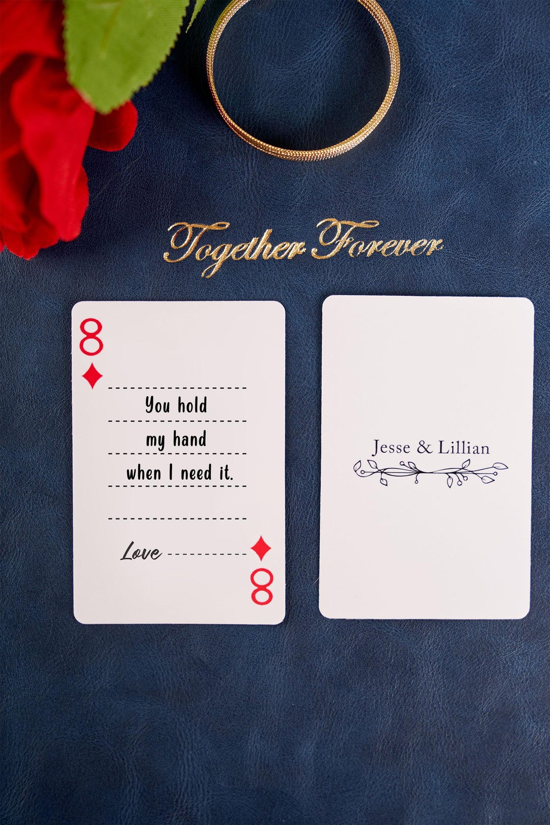 Custom Valentines Playing Cards in Box, 52 Reasons Why I Love You ...