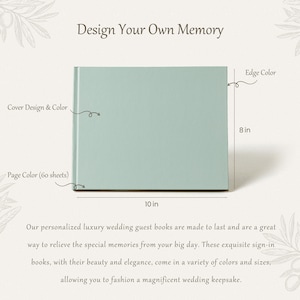 Personalized Wedding Guest Book, Gold Foil Guest Book, Wedding Signing ...