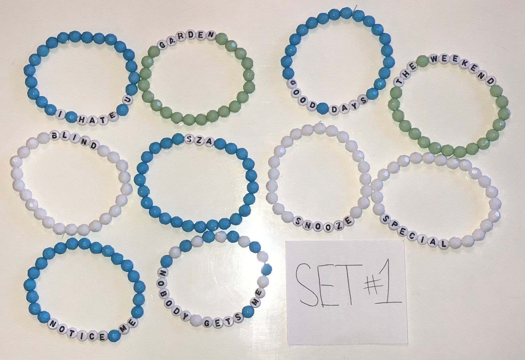 SZA Bracelets! SOS Tour Bracelets!! Kill Bill, Nobody Gets Me, the ...