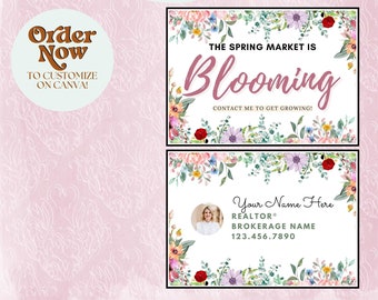 Realtor Spring Pop by Tag - Editable Template - Digital April Marketing ...