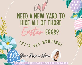 Realtor Spring Pop by Tag: Editable Marketing Template (digital) - Etsy