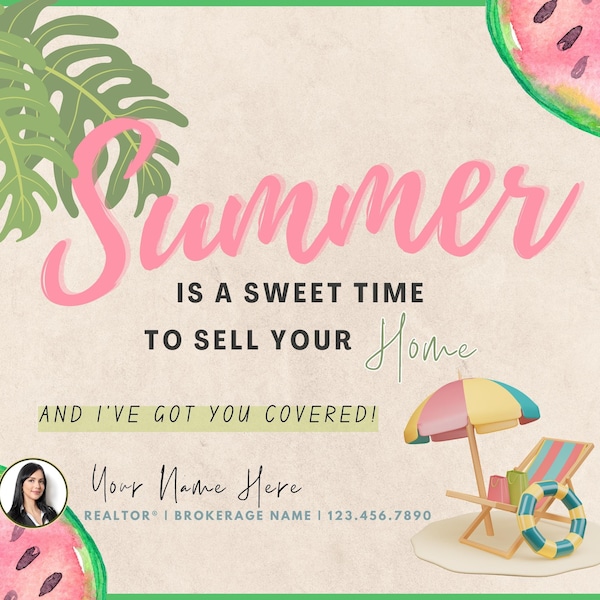Summer Real Estate Pop By - Etsy