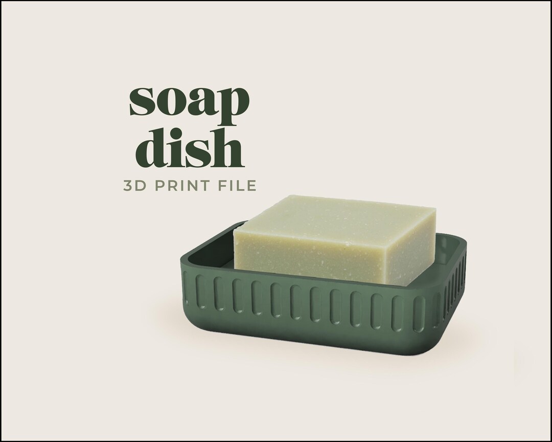 Soap Dish 3D Print STL File - Etsy