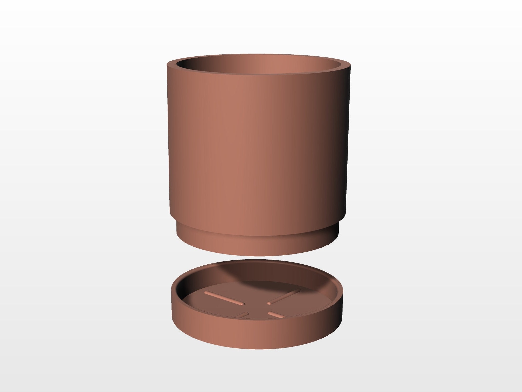 6" Basic Planter 3D Print File - Etsy