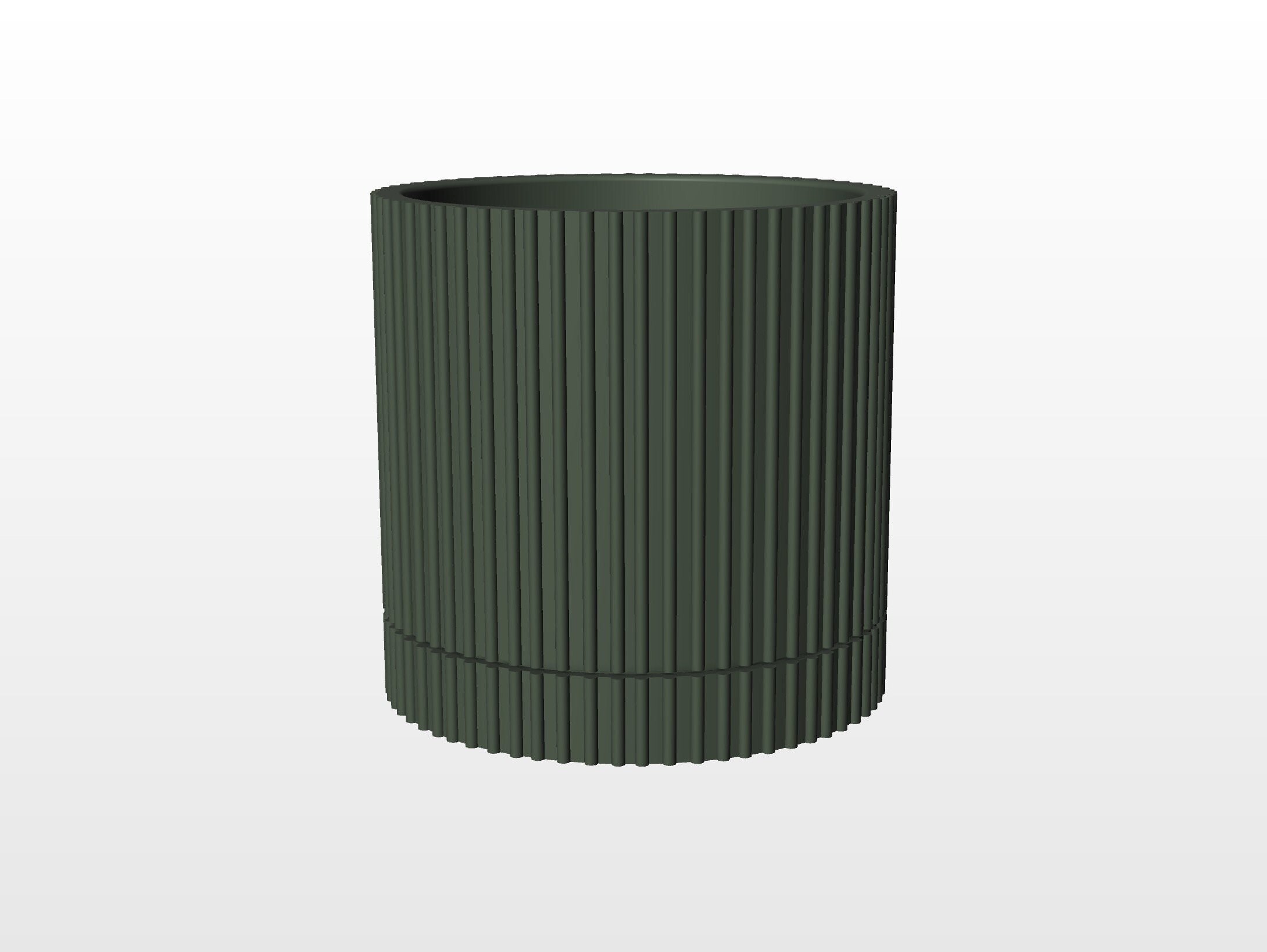 6" Ribbed Planter 3D Print File - Etsy