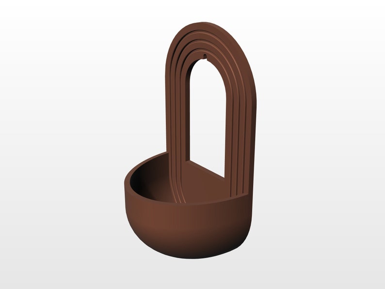 8" Arched Wall Planter 3D Print File - Etsy