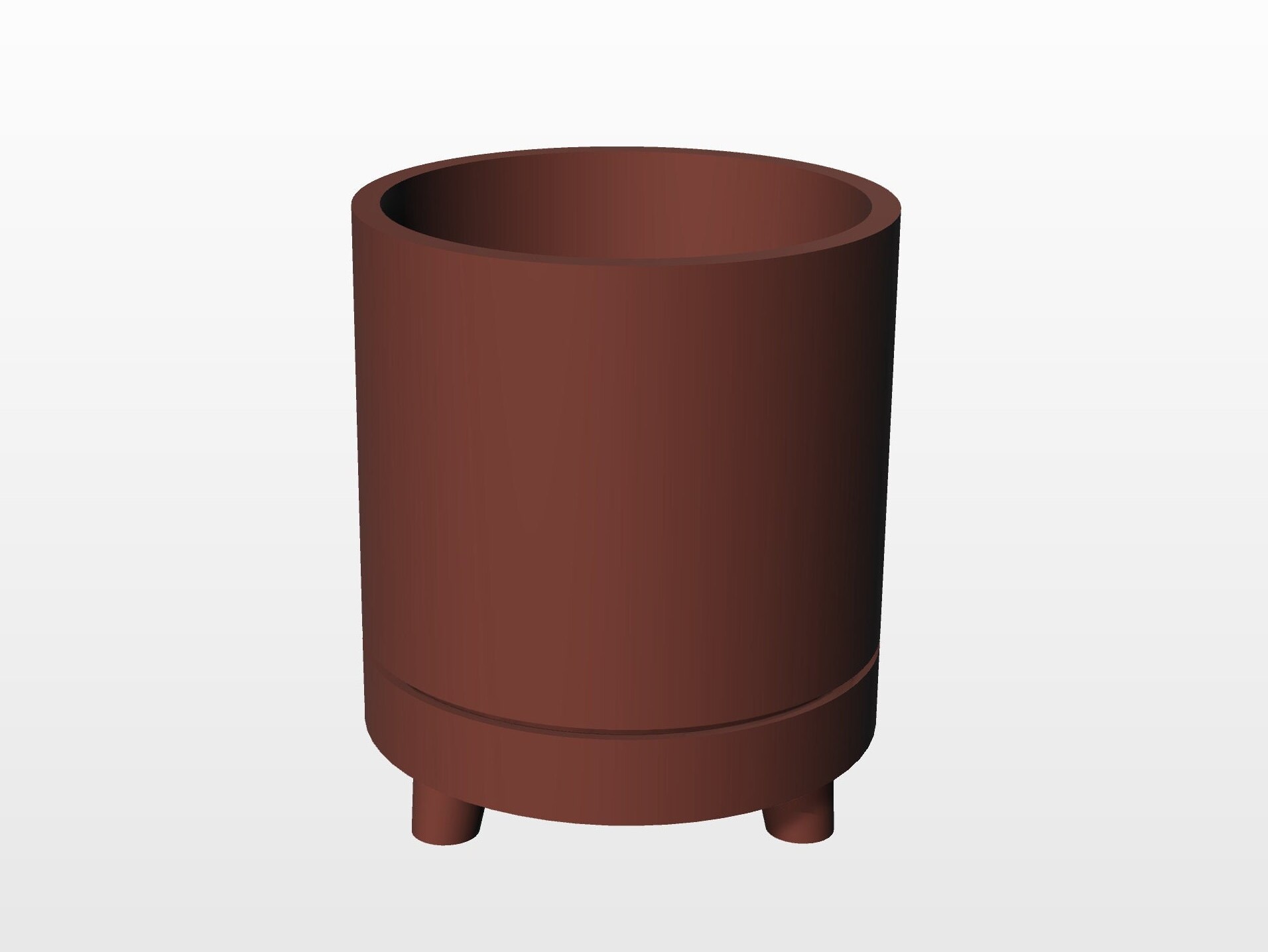 6 Planter With Legs 3D Print File - Etsy