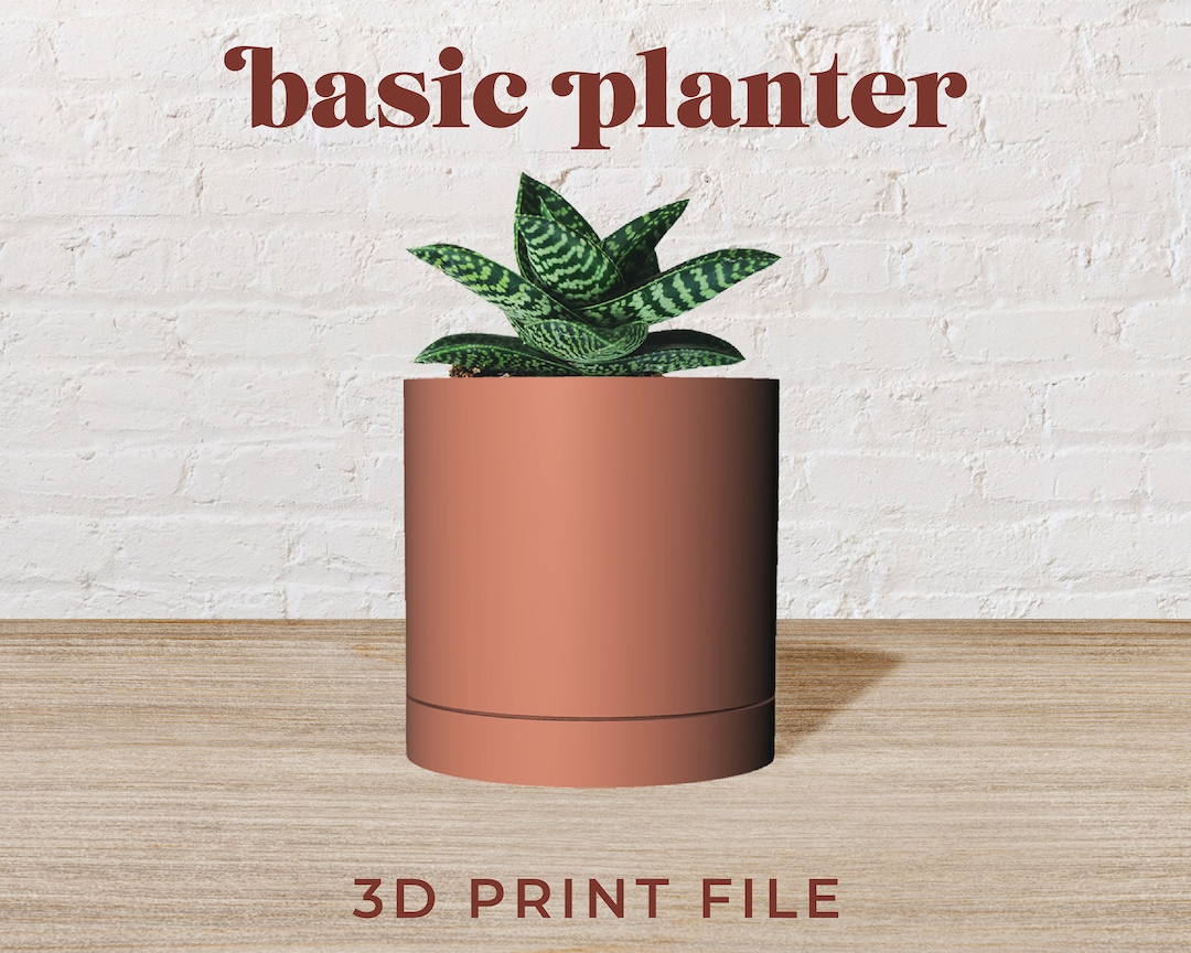 6" Basic Planter 3D Print File - Etsy