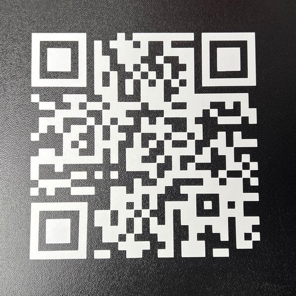 Qr Code Vinyl Decal - Etsy