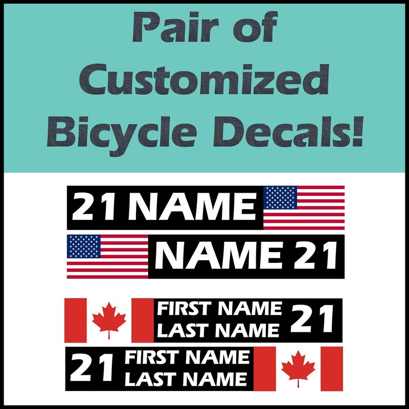 Bike Frame Sticker - Etsy
