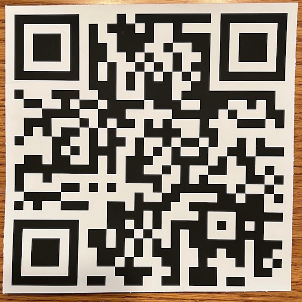 Qr Code Vinyl Decal - Etsy