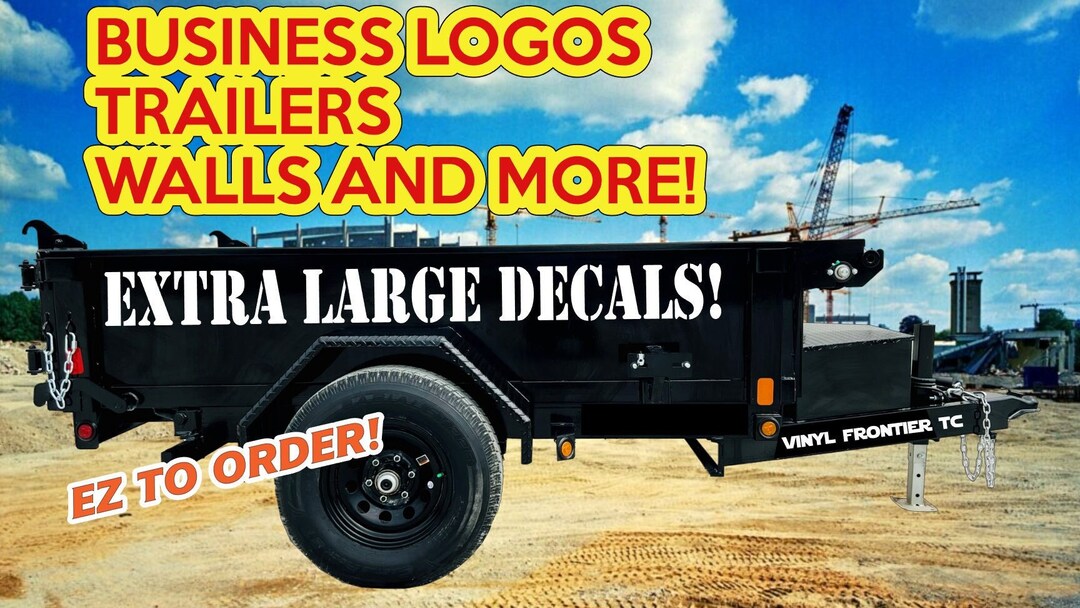 Extra Large Custom Business Vinyl Logos / Decals Available in Many ...