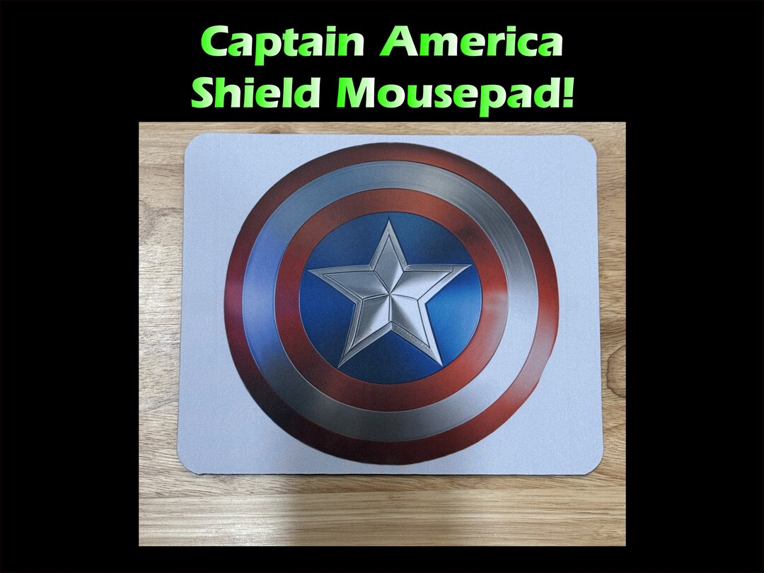 CAPTAIN AMERICA SHIELD Mousepad | Makes a Great Gift! | Free ...
