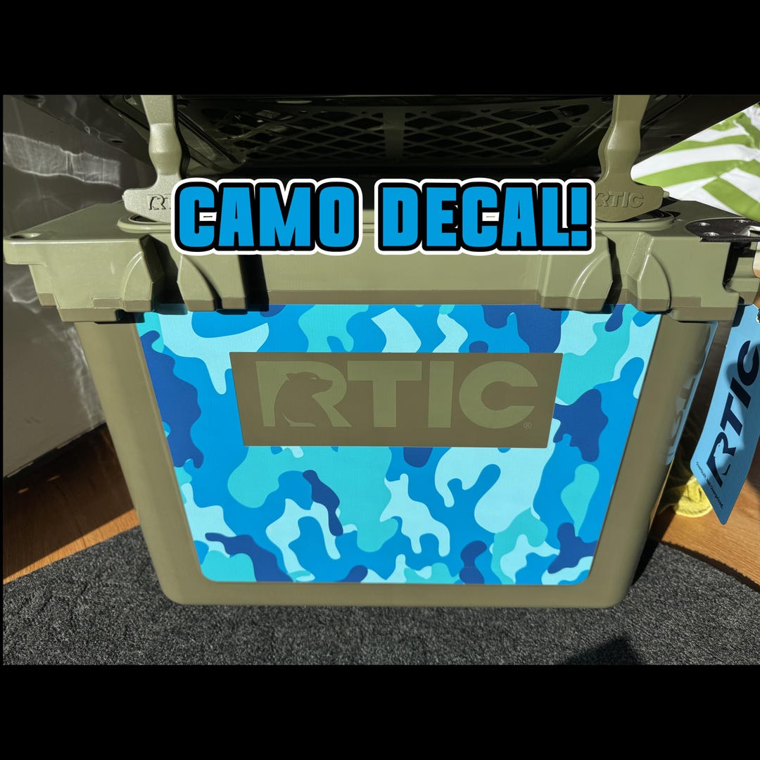 CAMO DECAL RTIC Cooler Full Front! Waterproof and Heavy Duty, Fully ...