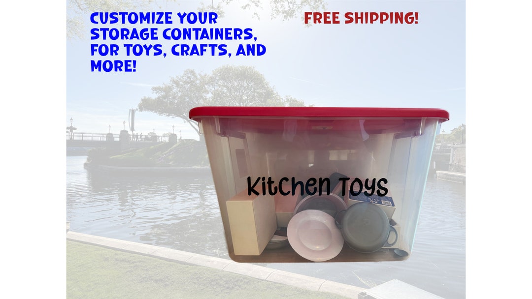 Custom Vinyl Decals for Totes, Toy Bins, and Beyond: Transform Your ...