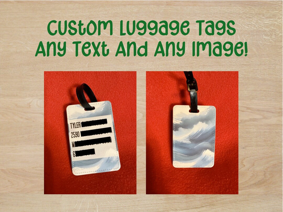 Luggage Tags | Customizable | Any Colors, Designs, and Text ...