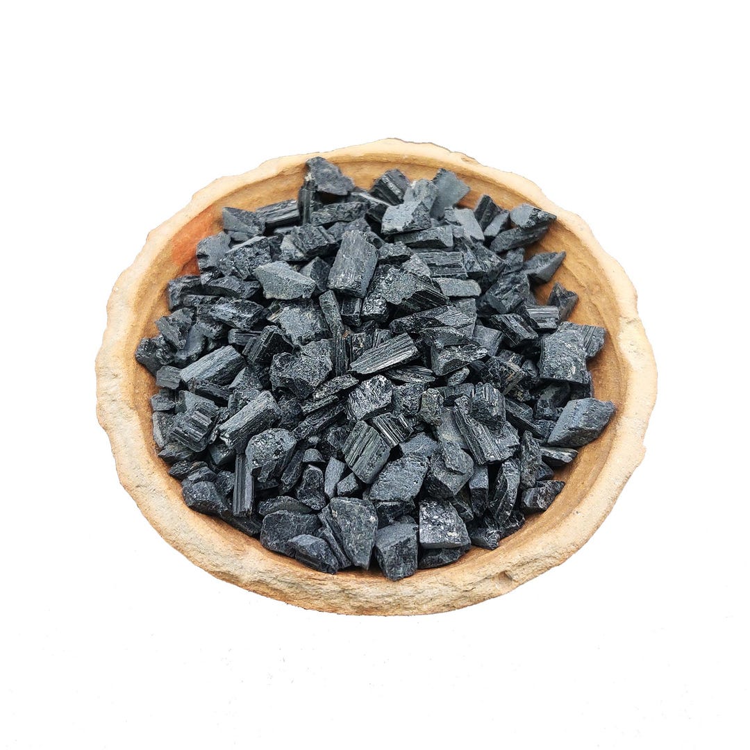 Black Tourmaline Crushed Powder: Raw Healing Crystal for Woodworking - Etsy