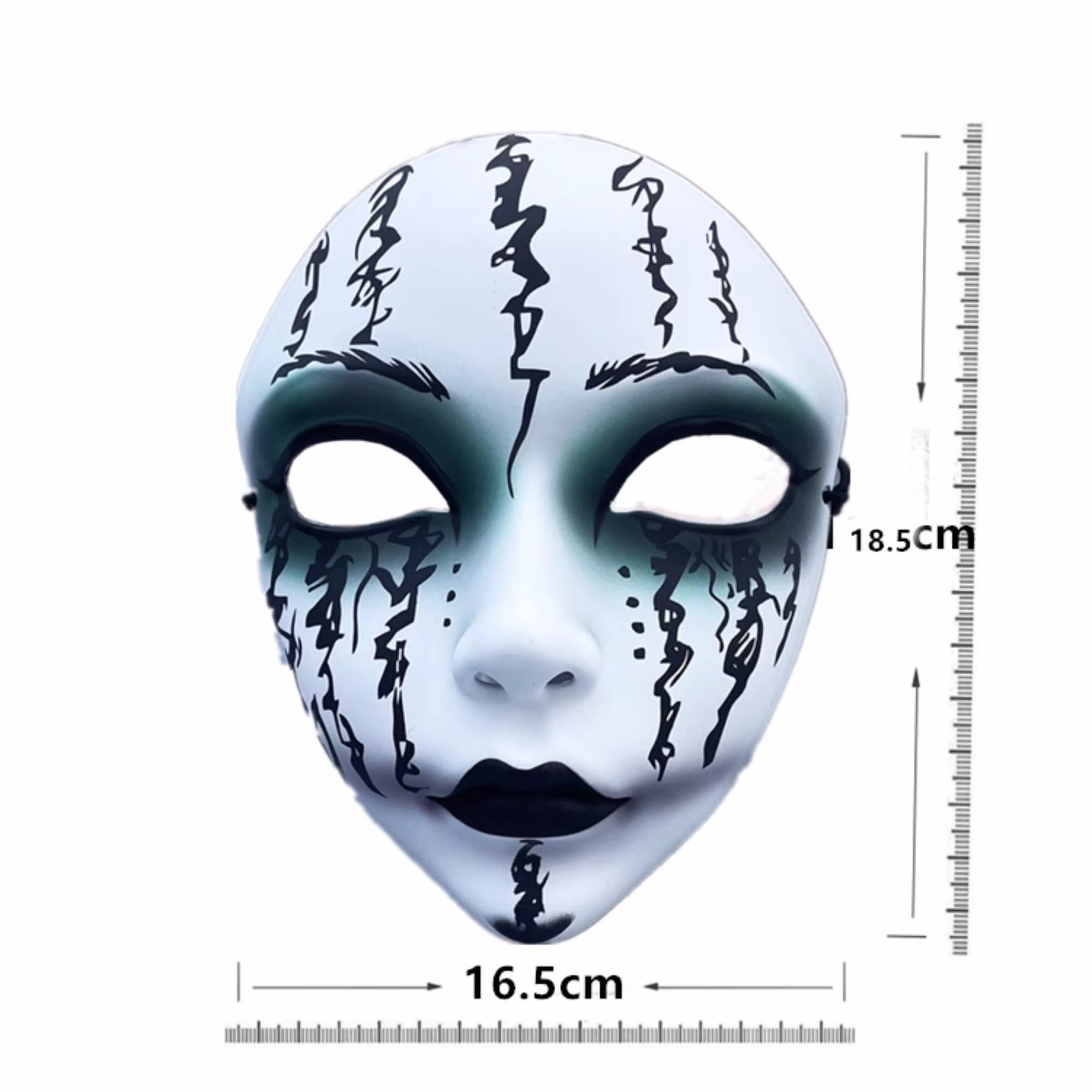 Full Face Mask Horror White Mask Ghost Mask Horror Mask - Etsy