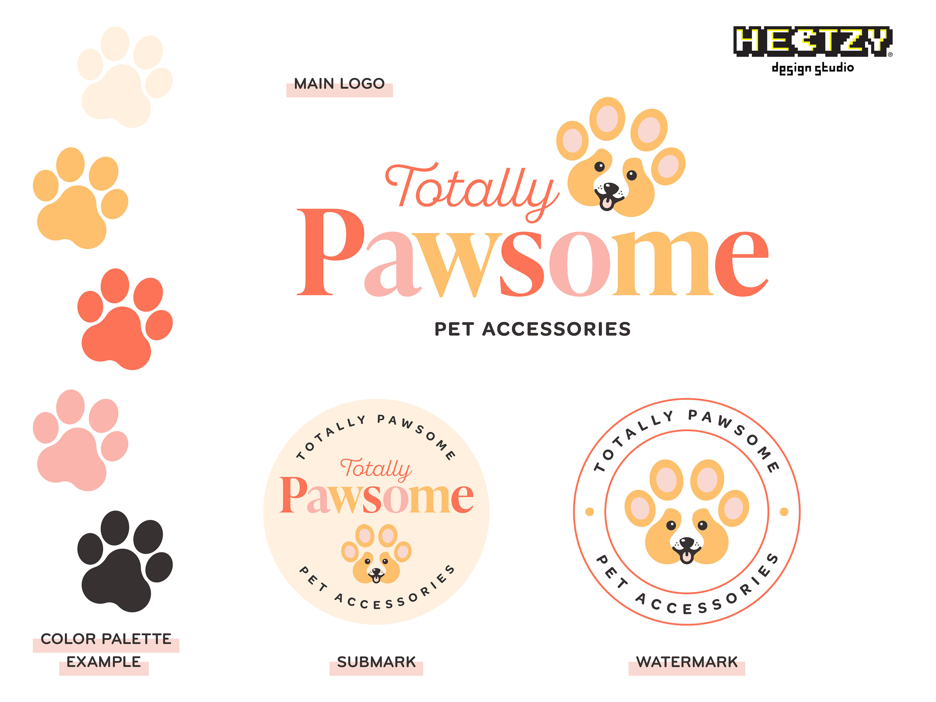 Paw Logo Design Pet Logo Dog Paw Logo Pet Shop Accessories Apparel ...