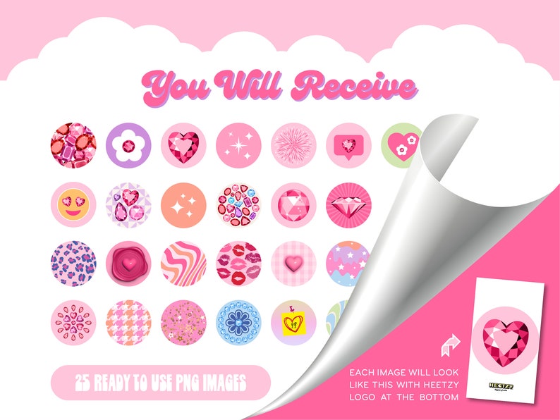 25 Preppy Pink Retro Instagram Highlight Covers for Instagram Story ...