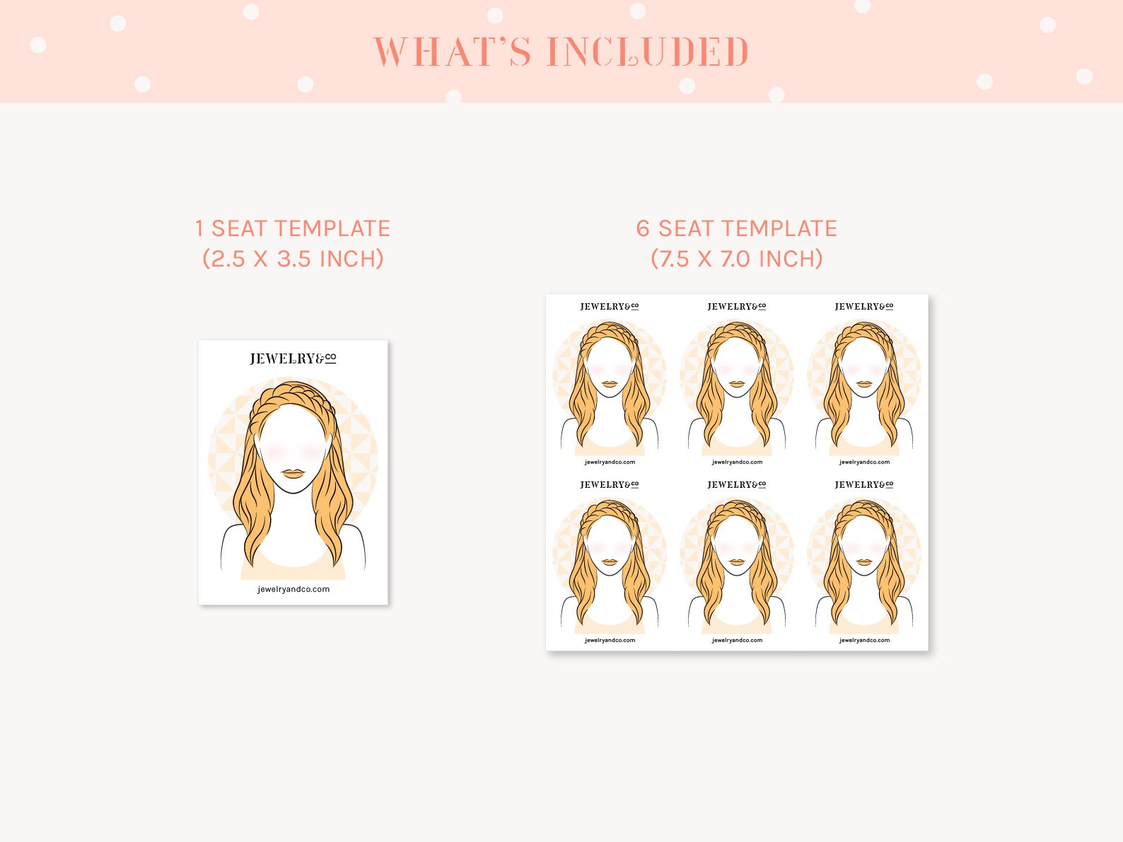 Pastel Earring Card Template Canva, Jewelry Display Card Editable, Girl ...