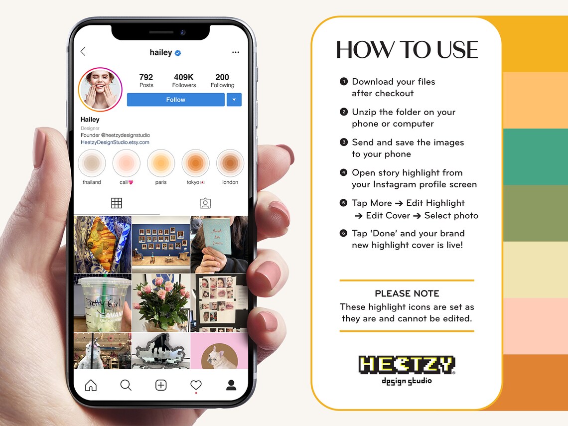 50 Boho Sunshine Instagram Highlight Covers - Covers for Instagram ...